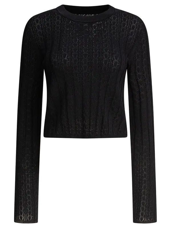 LOULOU STUDIO Tinos Crew-neck Knitwear - Black
