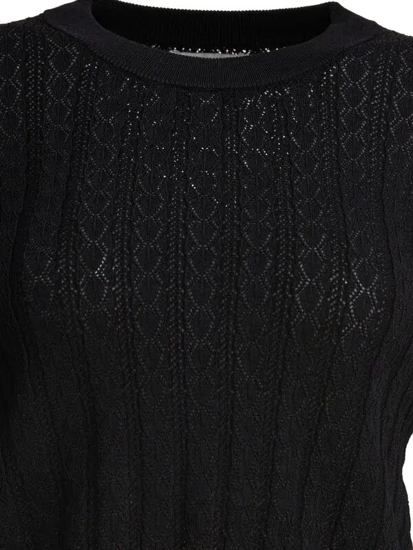 LOULOU STUDIO Tinos Crew-neck Knitwear - Black