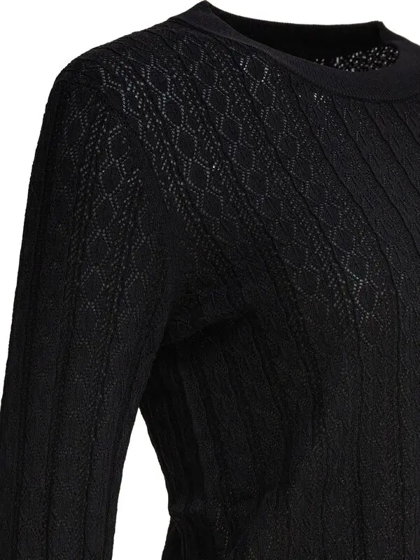 LOULOU STUDIO Tinos Crew-neck Knitwear - Black