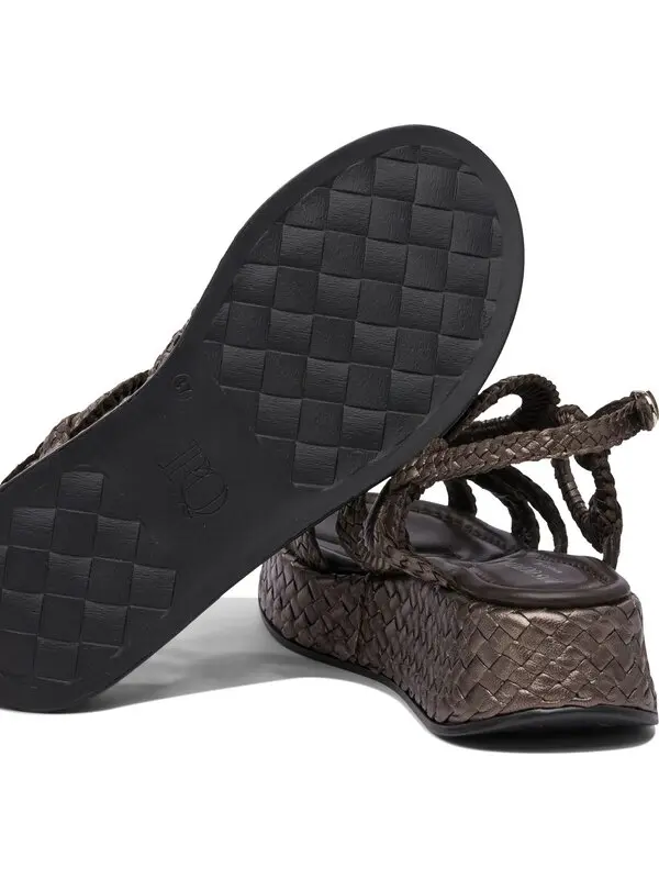 PONS QUINTANA Woven Leather Sandals