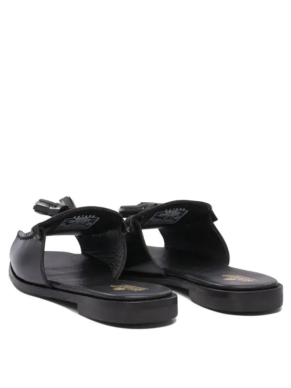 SEBAGO Leather Slides - Black