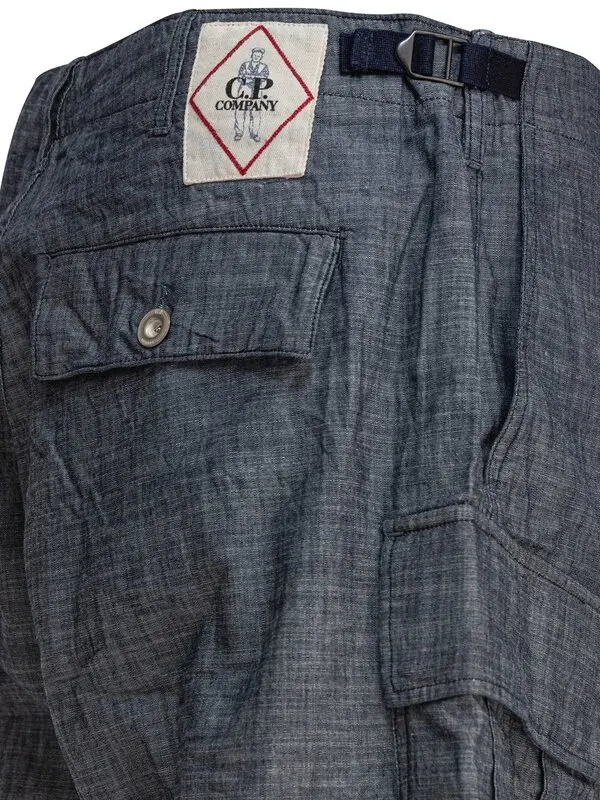 C.P. COMPANY Chambray Cargo Shorts