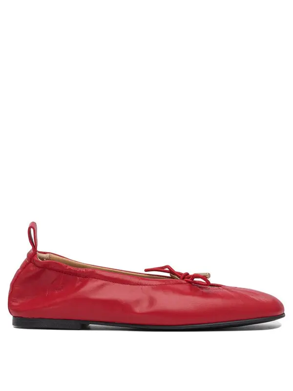 ALOHAS Leather Ballerinas - Red