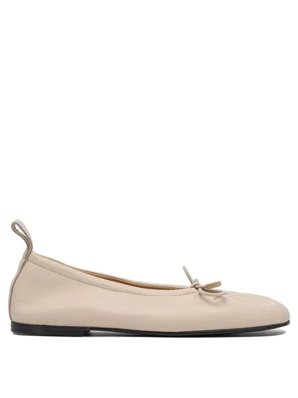 ALOHAS Leather Ballet Flats - White