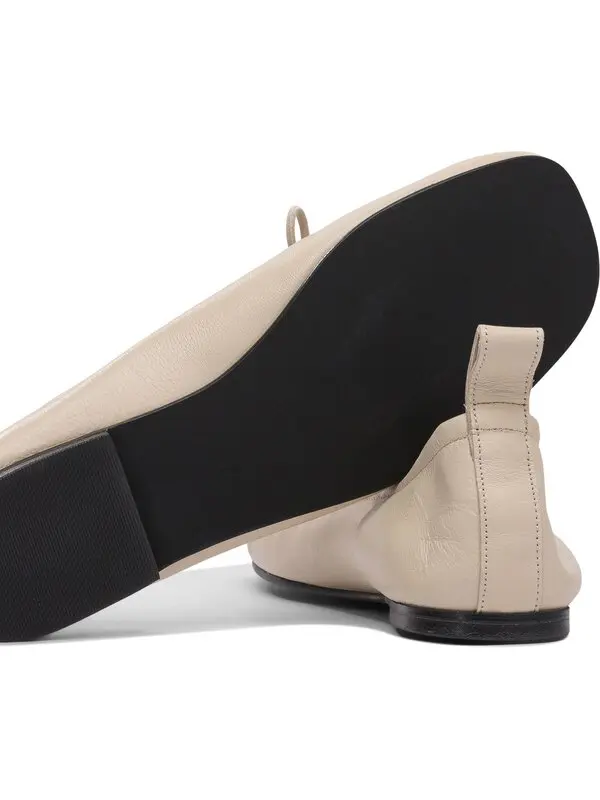 ALOHAS Leather Ballet Flats - White