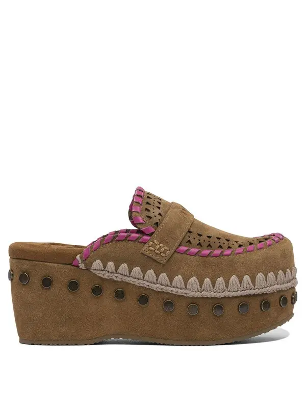 Mou Heeled Leather Sandals