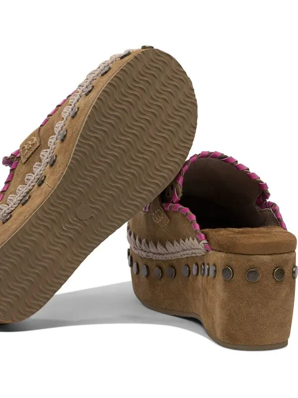 Mou Heeled Leather Sandals