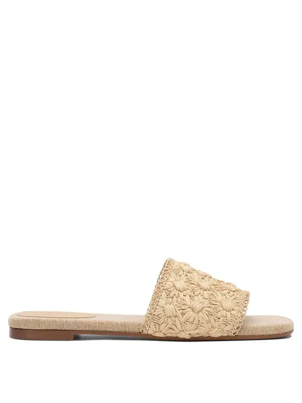 CastaÑer Raffia Slides - Beige