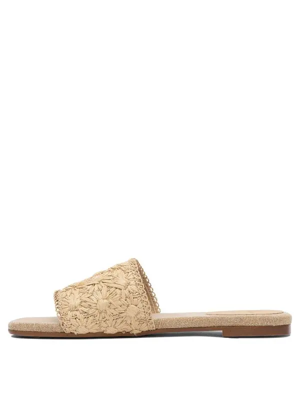 CastaÑer Raffia Slides - Beige