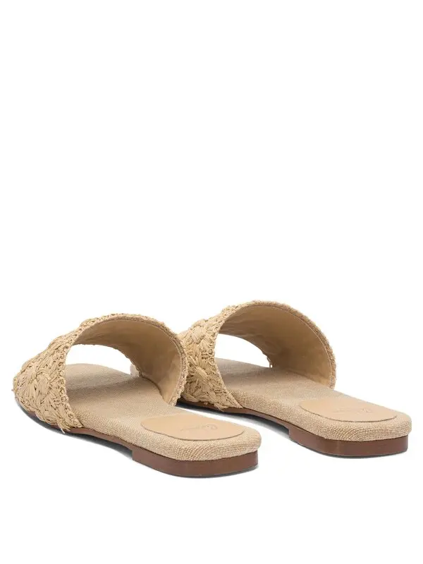 CastaÑer Raffia Slides - Beige