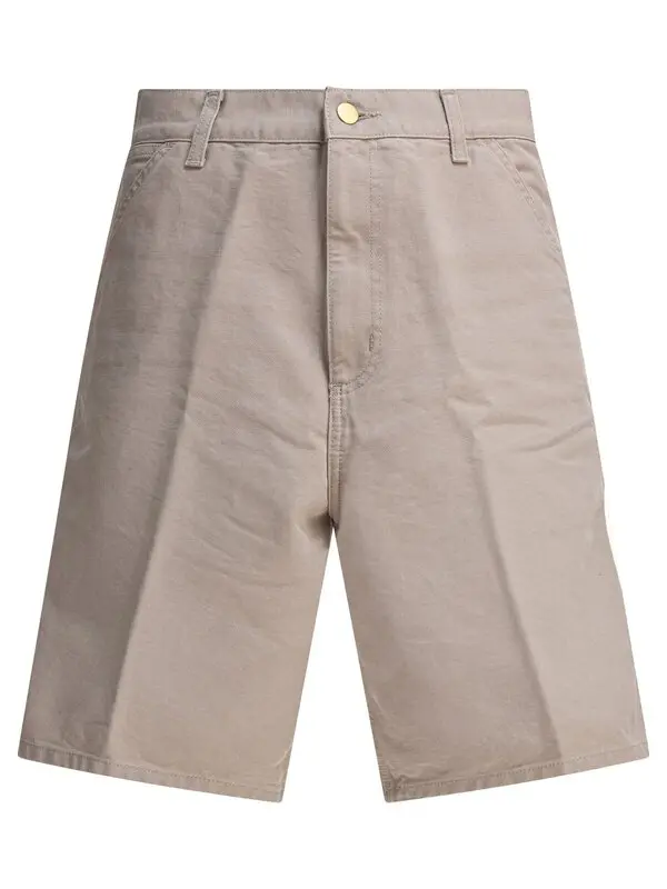 Carhartt Work In Progress Single Knee Dearborn Cotton Canvas Shorts - Beige