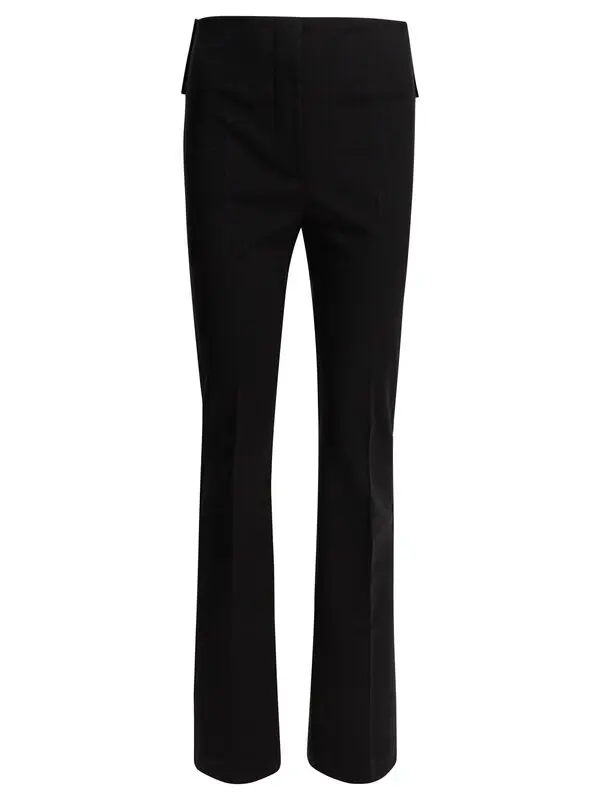 Max Mara Flared Trousers With Leather Belt