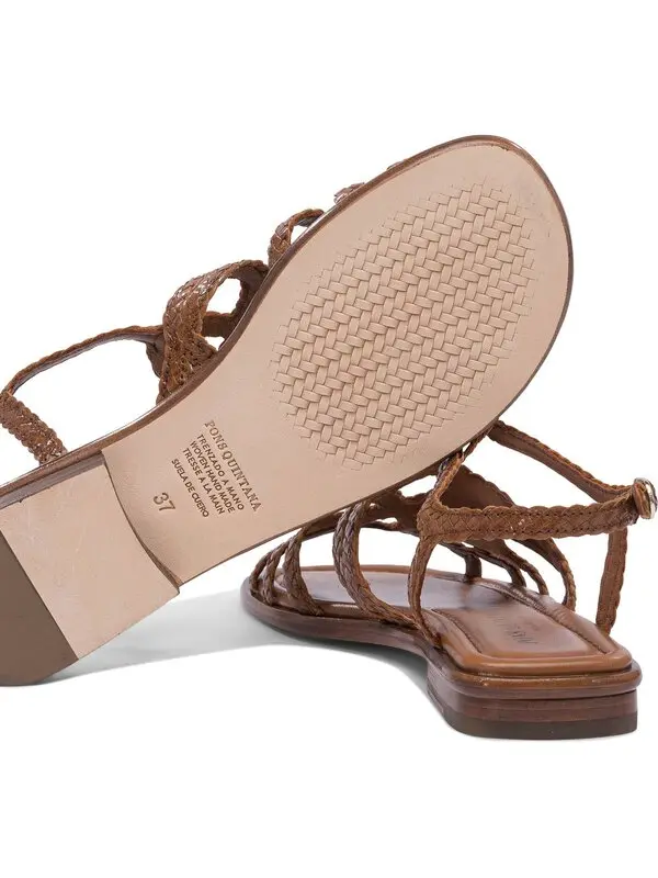 PONS QUINTANA Strappy Sandals - Brown