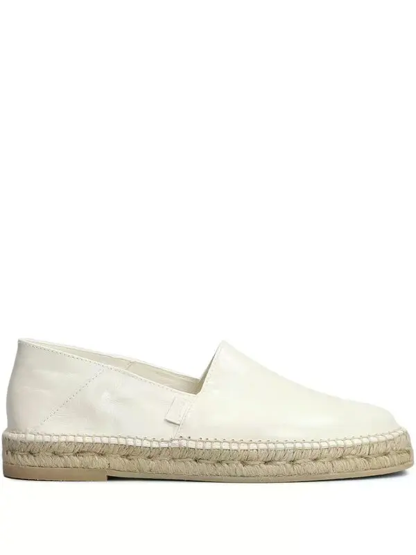 AMI Paris Leather Espadrilles - Neutrals