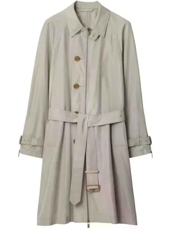 Burberry Long Silk Car Coat