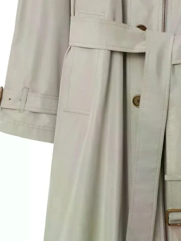 Burberry Long Silk Car Coat