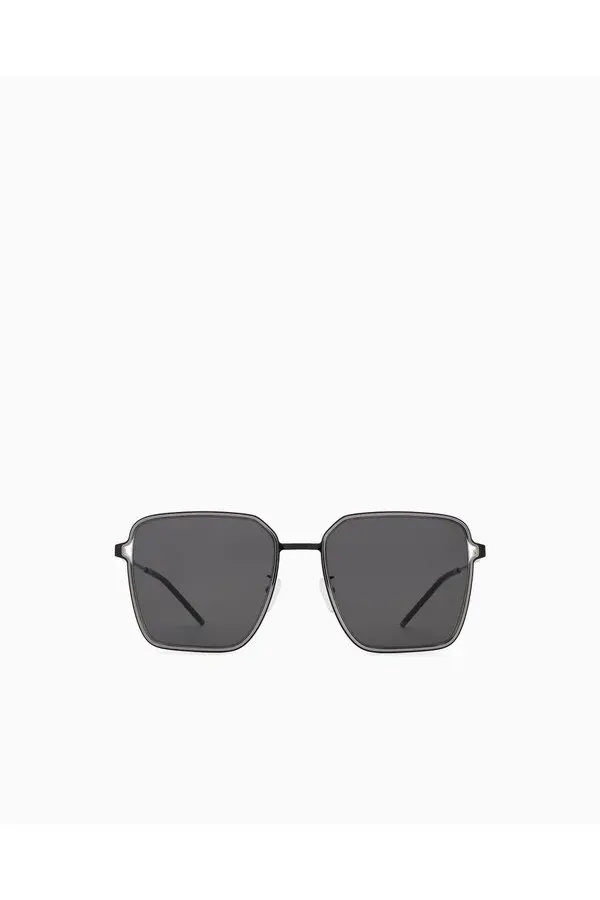 Emporio Armani Asian-fit Square Sunglasses - Natural
