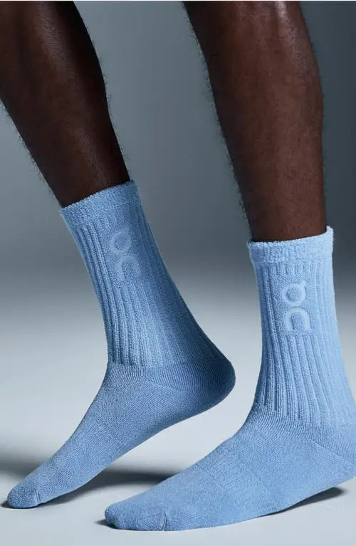 On Cotton Terry Crew Socks - Stratosphere