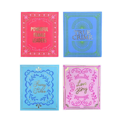 JOLLITY & CO Book Club Book Cover Cocktail Napkins - Assorted Pre-pack