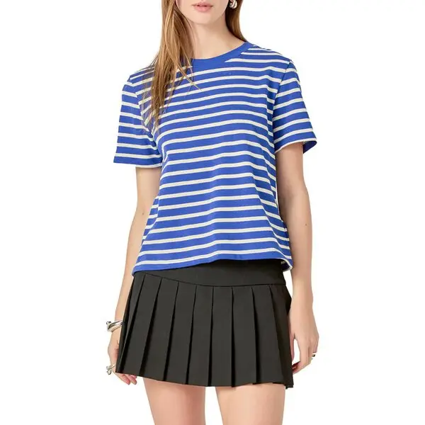 English Factory Striped Cotton T-shirt