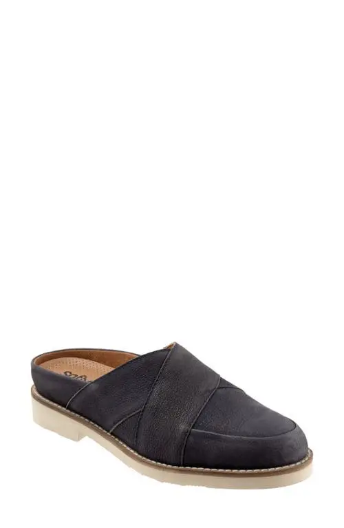 Softwalk Wessex Mule - Navy Nubuck