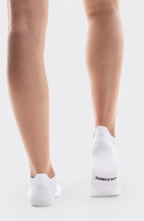 On 2-pack Core Run Low Cut Socks - White