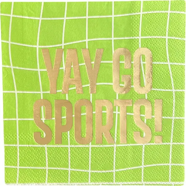 JOLLITY & CO Sports Themed Cocktail Napkins - Yay Go Sports