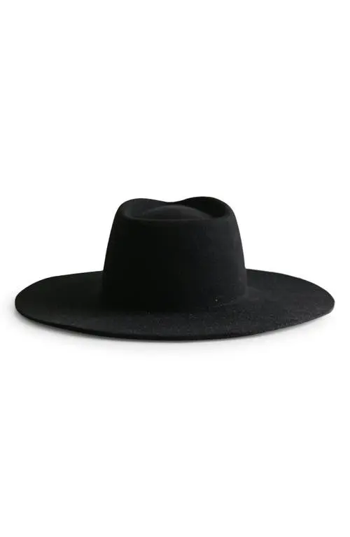 Gigi Pip Dakota Wide Brim Felt Hat - Black