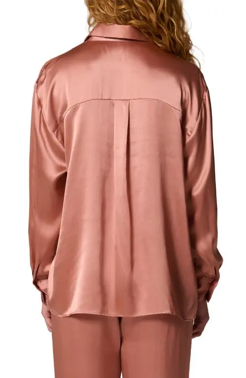 Simone Perele Love Me Silk-blend Button-up Shirt - Smokey Pink