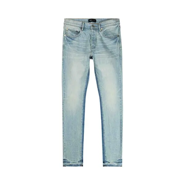 PURPLE BRAND Shadow Inseam Low Rise Slim Jeans - Blue