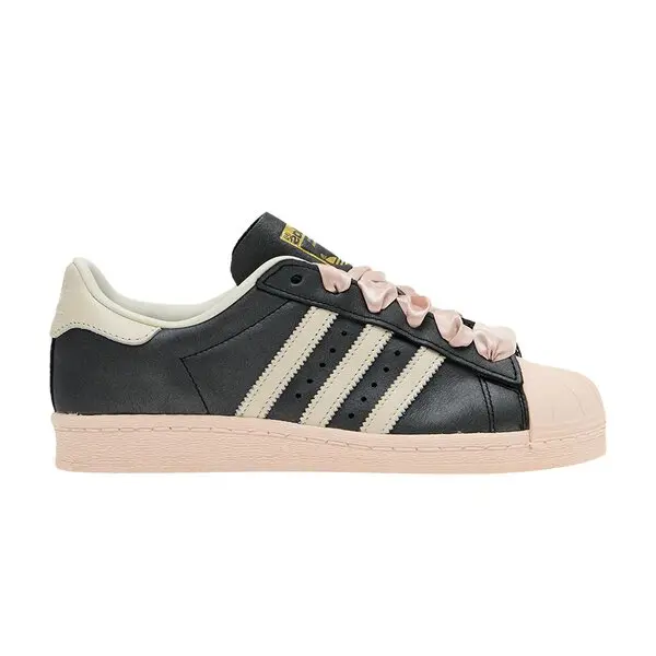 Adidas Superstar 82 Sneakers With Ribbon Laces - Black