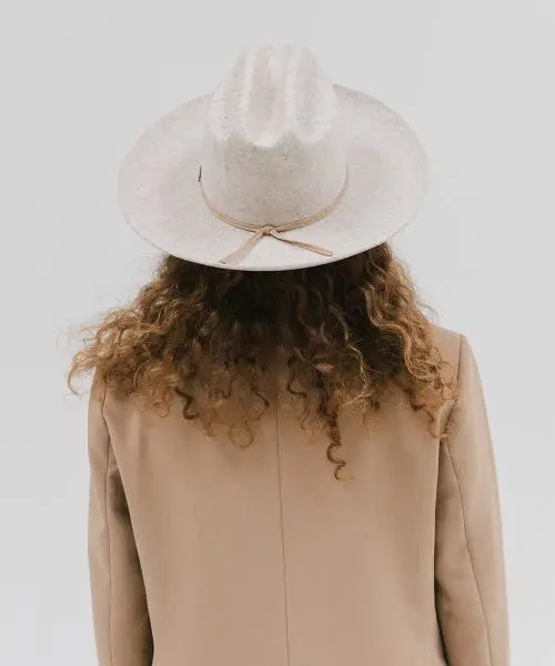 Gigi Pip Ezra Western Hat - Mixed Grey