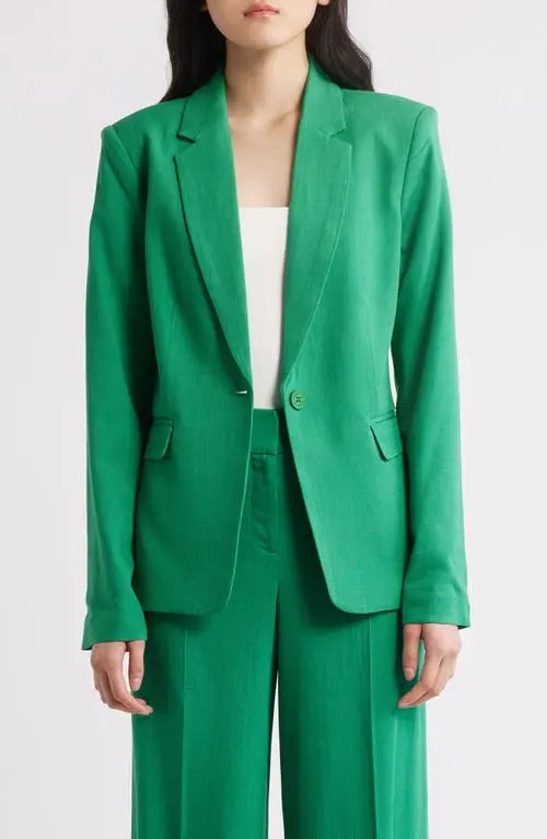 TAHARI ASL One-button Blazer - Clover