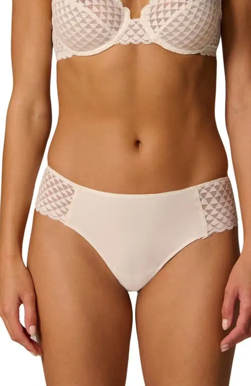 Simone Perele Subtile Lace Trim Boyshorts - Ivory