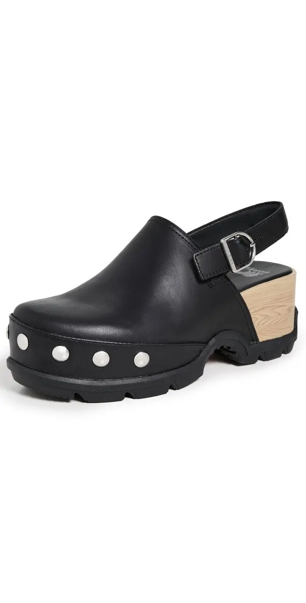 Sorel Roam'n Rvt Clogs - Black/black