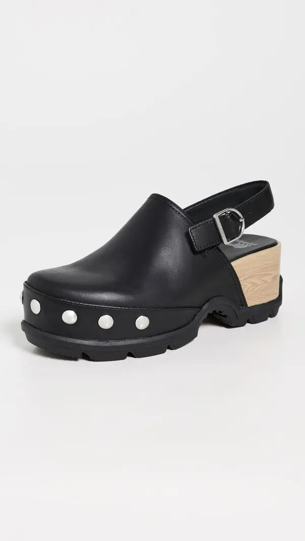 Sorel Roam'n Rvt Clogs - Black/black