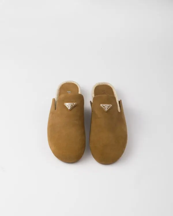 Prada Suede Mules