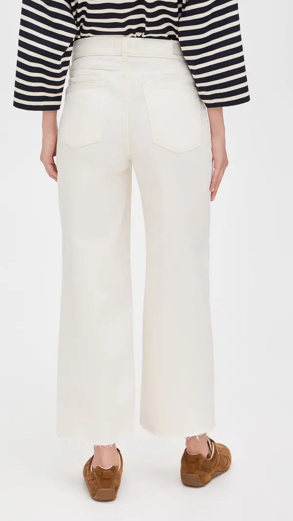 DL1961 Hepburn Maternity High-rise Wide-leg Jeans - Eggshell (vintage)
