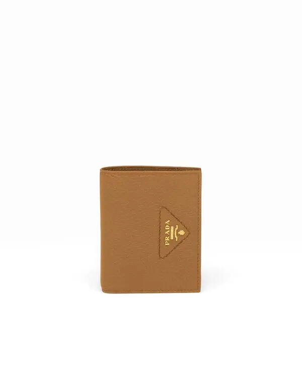 Prada Small Leather Wallet - Brown