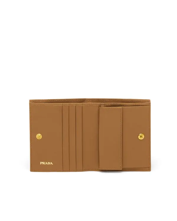 Prada Small Leather Wallet - Brown