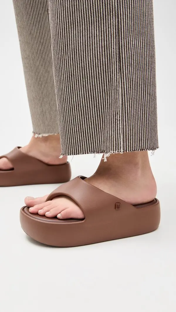 Melissa Free Platform Thong Sandals - Bronze