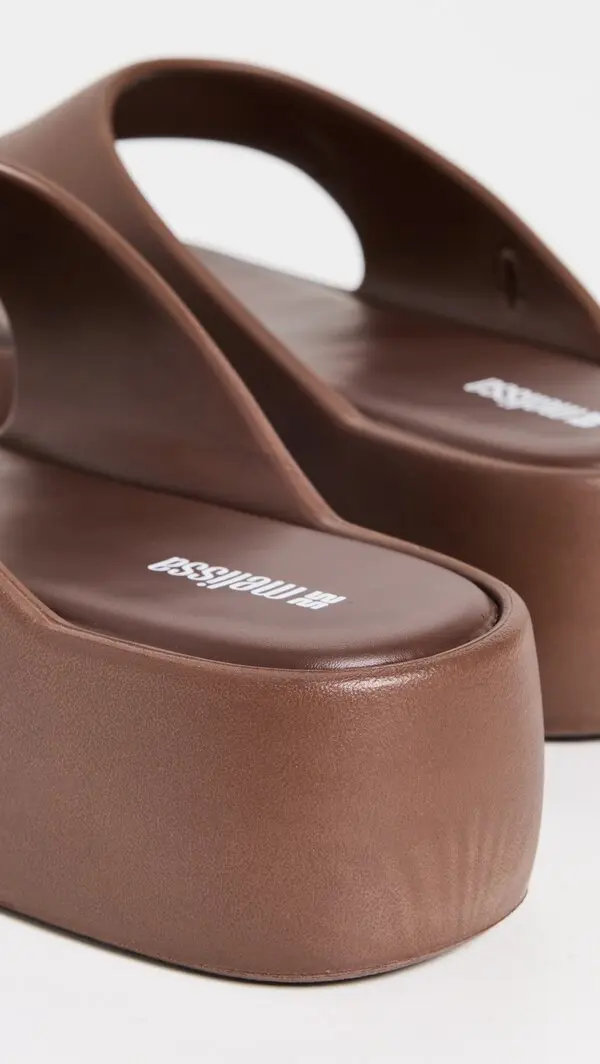 Melissa Free Platform Thong Sandals - Bronze