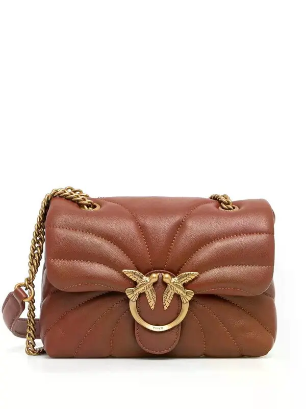 Pinko Love Puff Cross Body Bag - Brown