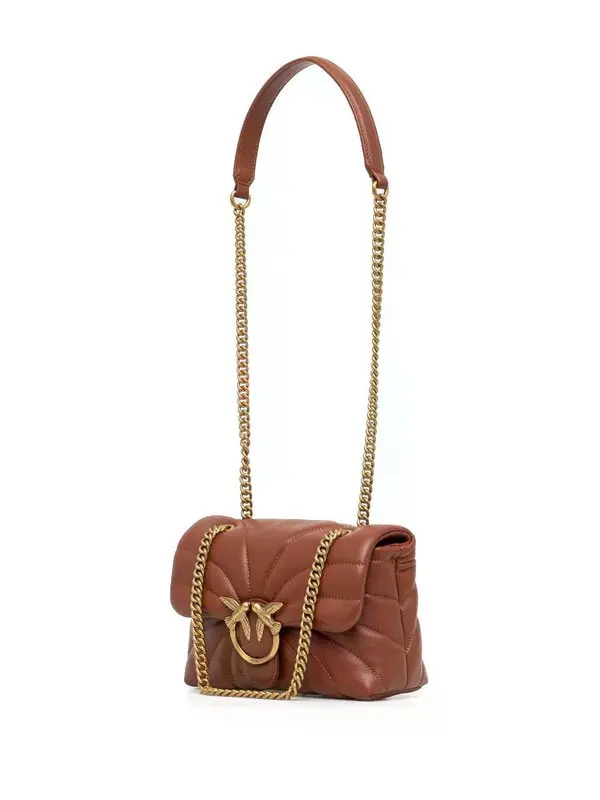 Pinko Love Puff Cross Body Bag - Brown