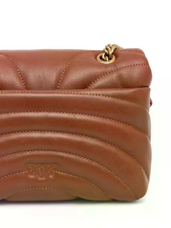 Pinko Love Puff Cross Body Bag - Brown