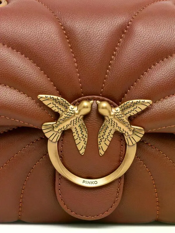 Pinko Love Puff Cross Body Bag - Brown
