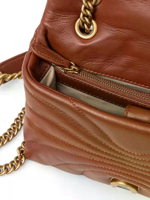 Pinko Love Puff Cross Body Bag - Brown
