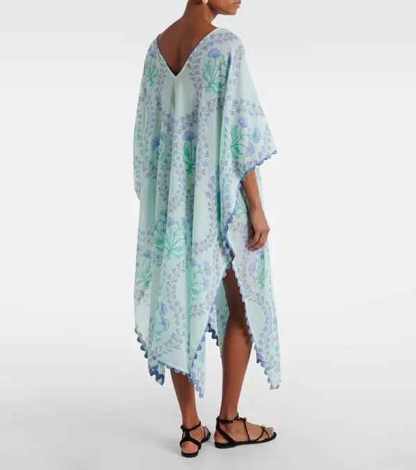 JULIET DUNN Printed Cotton Beach Cover-up