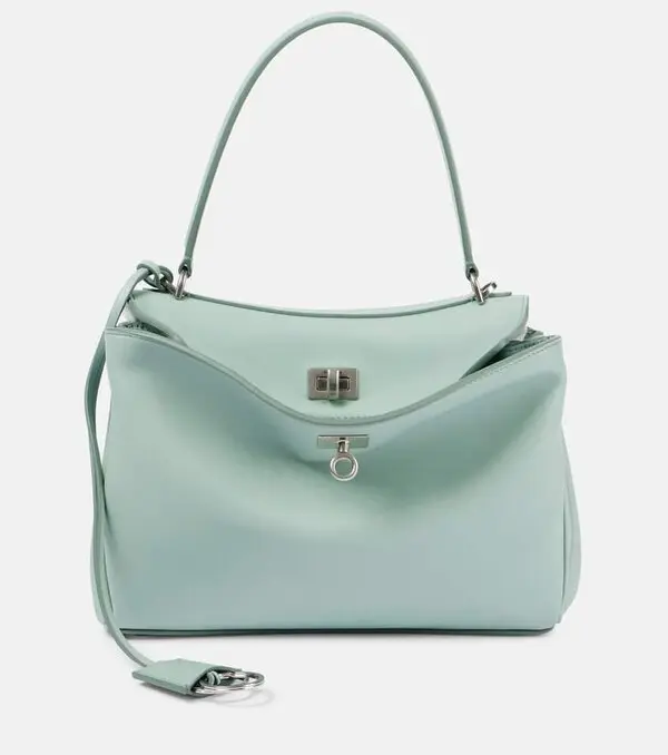 Balenciaga Rodeo Small Leather Top-handle Bag - Green