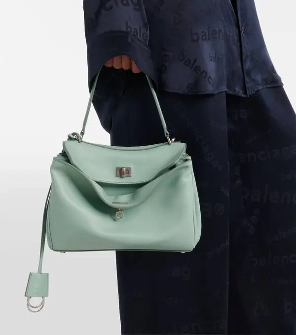 Balenciaga Rodeo Small Leather Top-handle Bag - Green